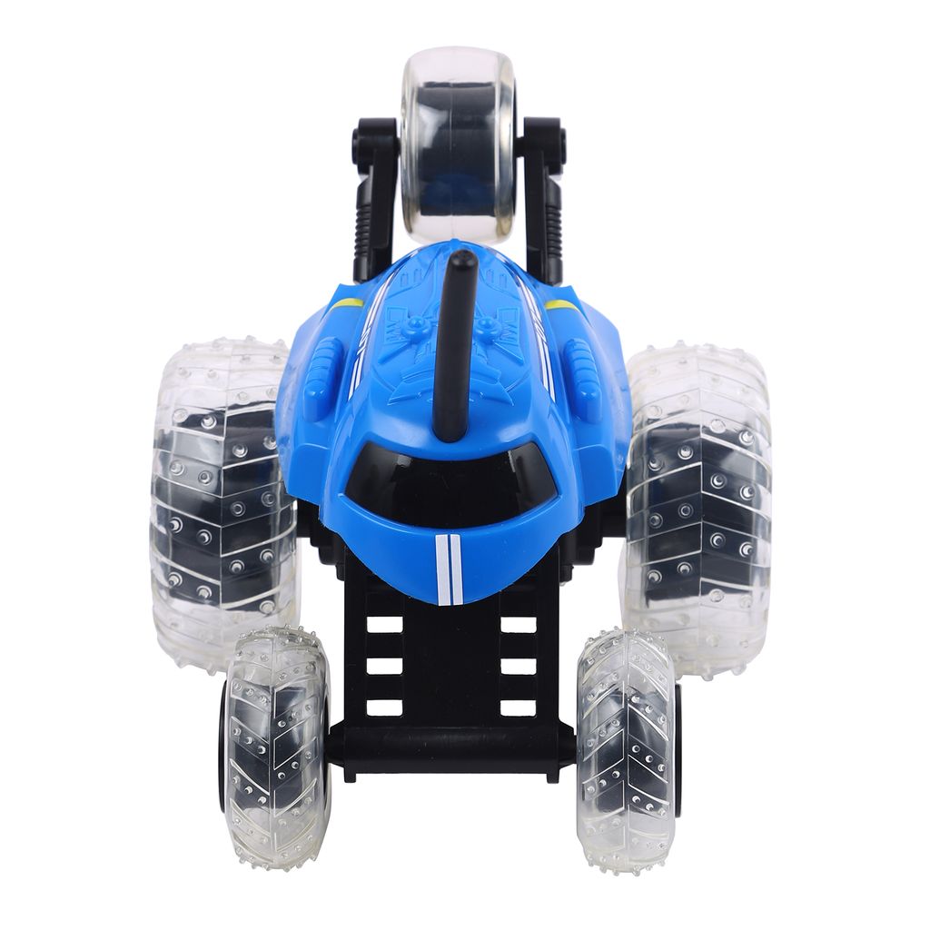 Sharper Image Thunder Tumbler Spinning Stunt Remote Controlled Car Blue