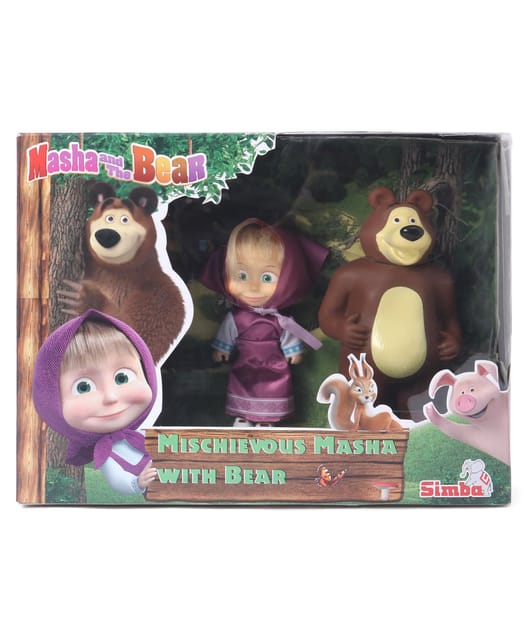 Simba Masha and The Bear Mischievous Masha With Bear