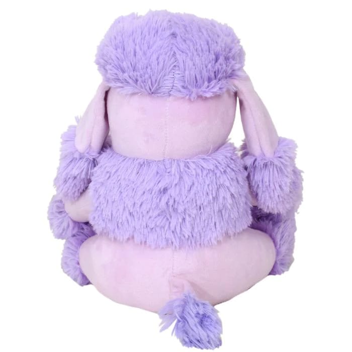 Mirada Lavender Cute Plush Poodle Coin Bank Stuffed Soft Toy - 25 Cm