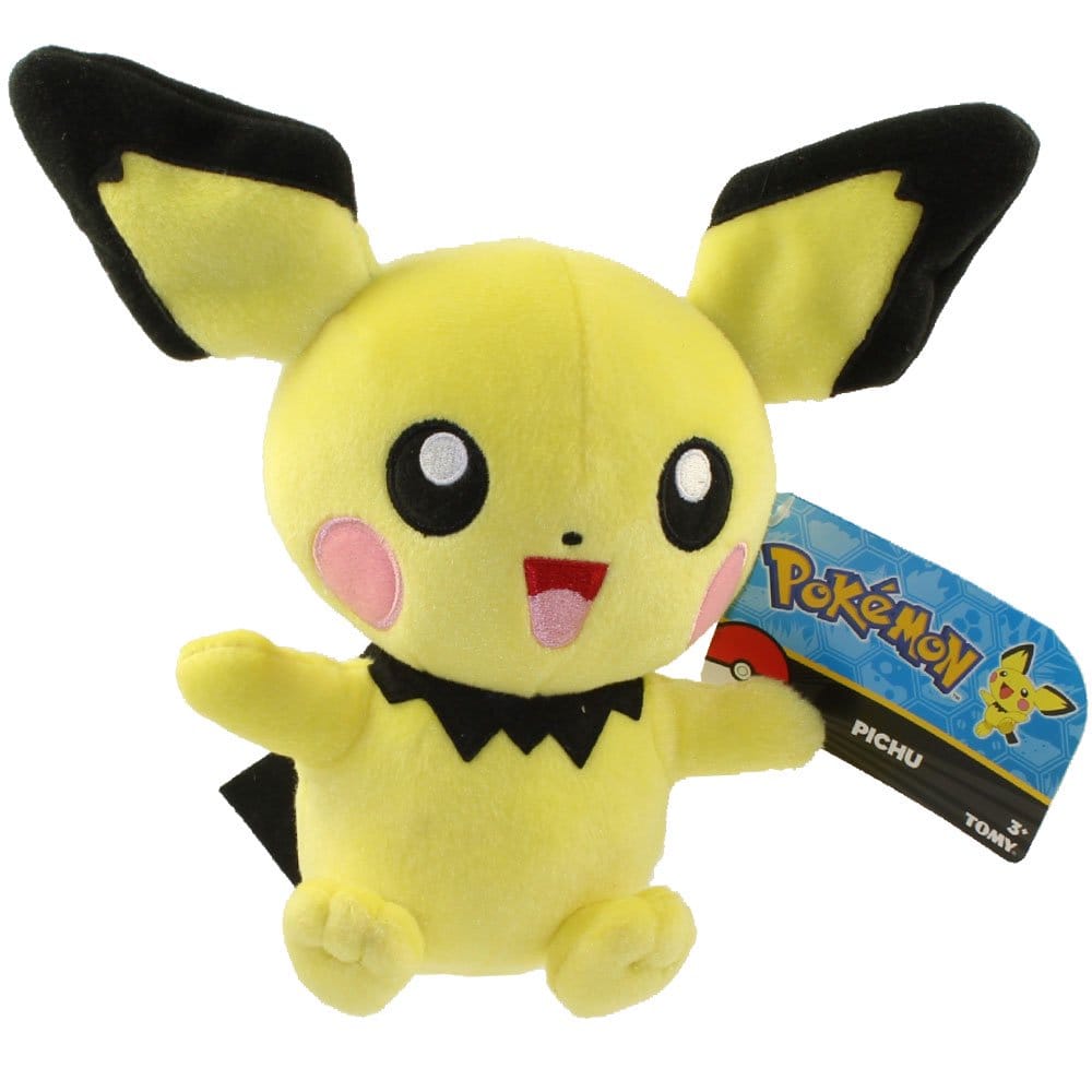 Tomy Pokemon 8" Basic Pikachu Frowing Plush