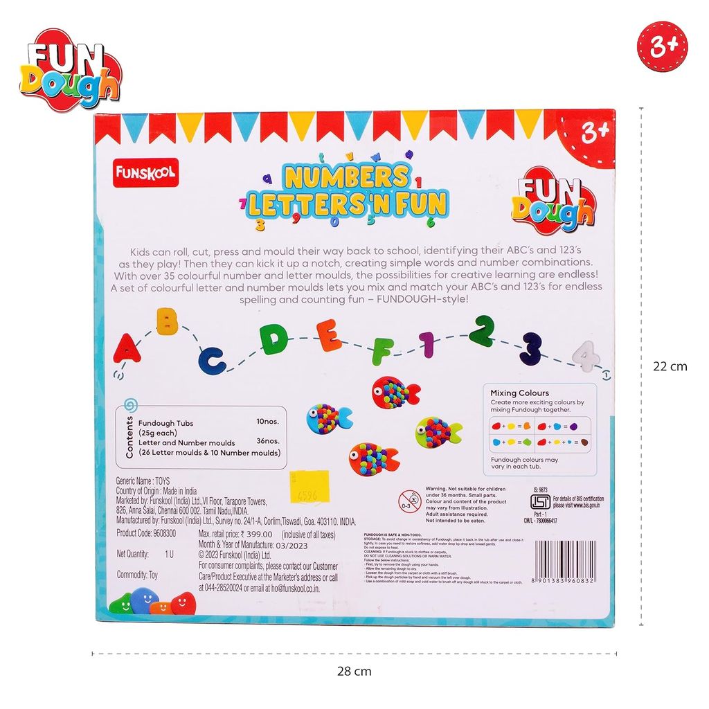 Funskool-Fundough Playset Numbers Letters N Fun