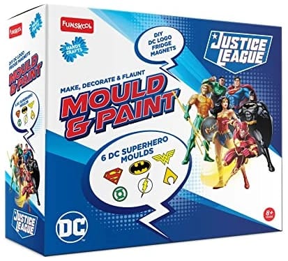 Funskool Handycrafts Justice League Mould & Paint - Superhero Logos