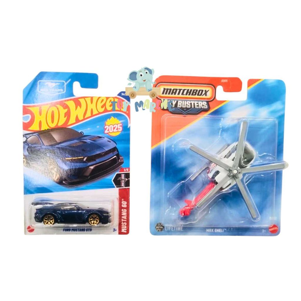 Hot Wheels Ford Mustang GTD And Matchbox MBX Eheli